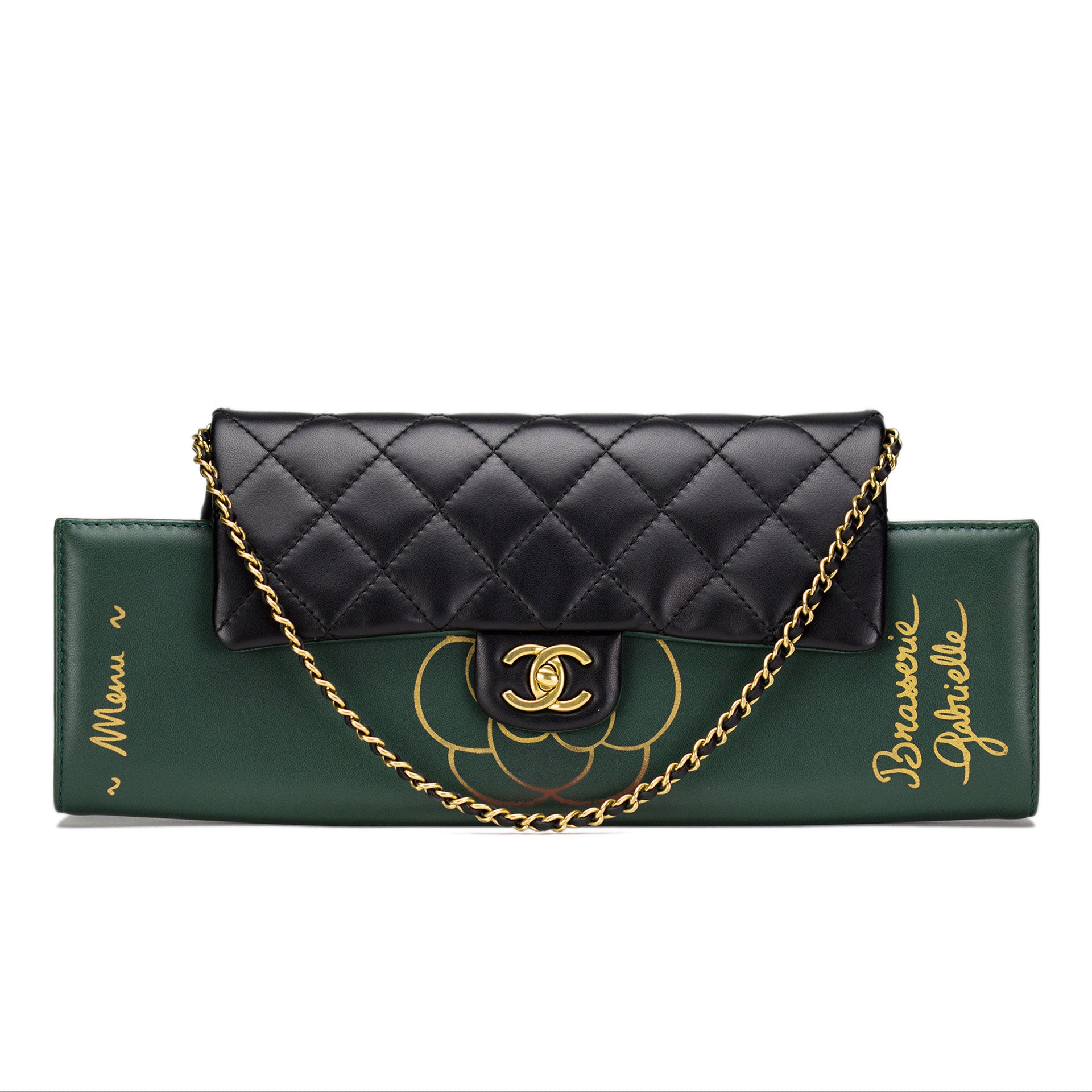 Chanel Gabrielle Brasserie Menu Flap Clutch – House of Carver